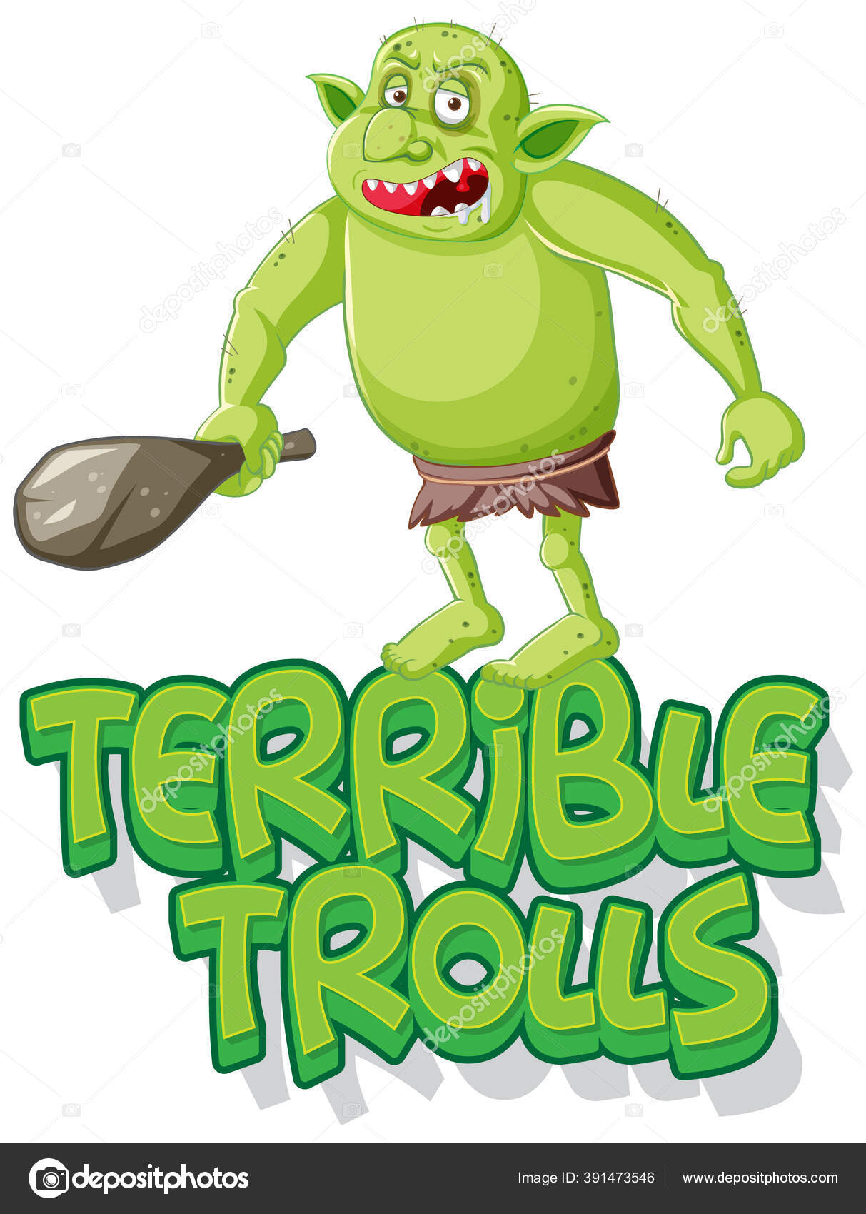 Cara De Troll Pájaro Enojado