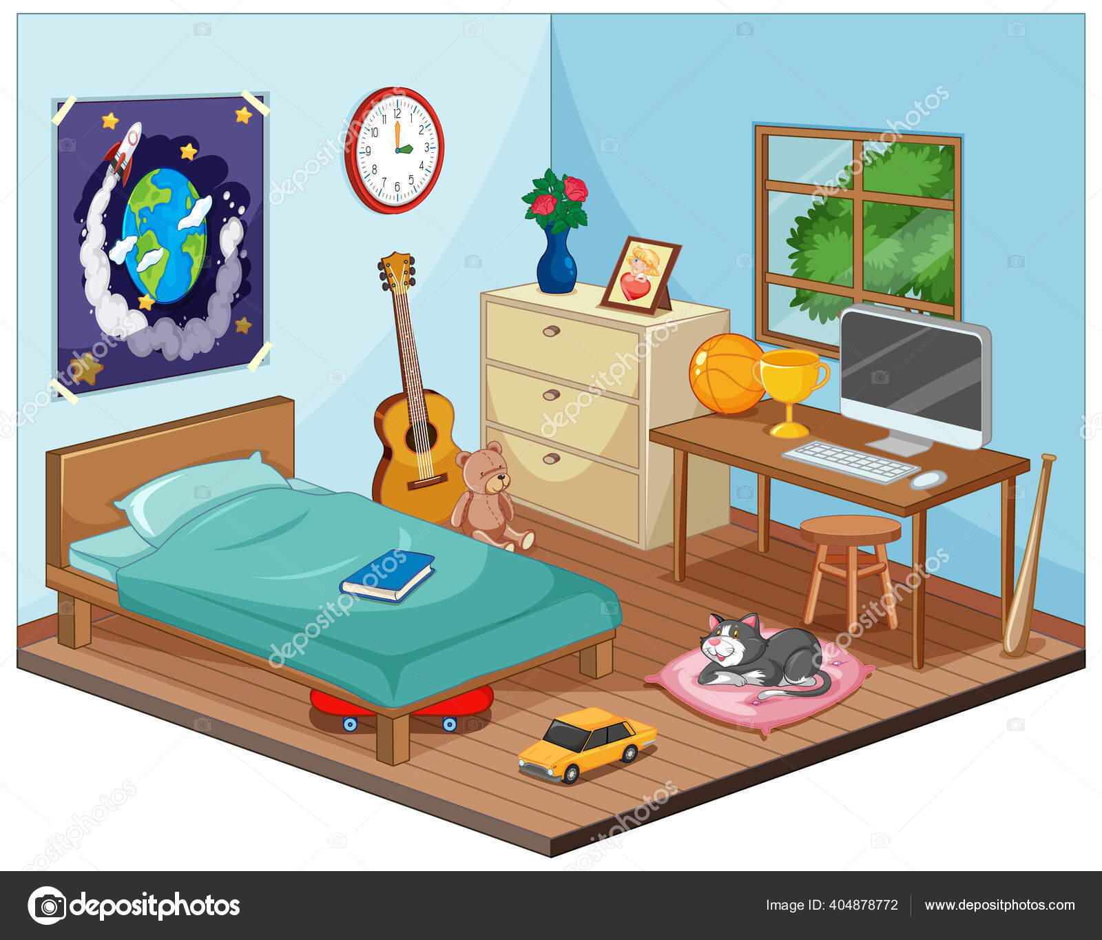 Cartoon Kamer Slaapkamer