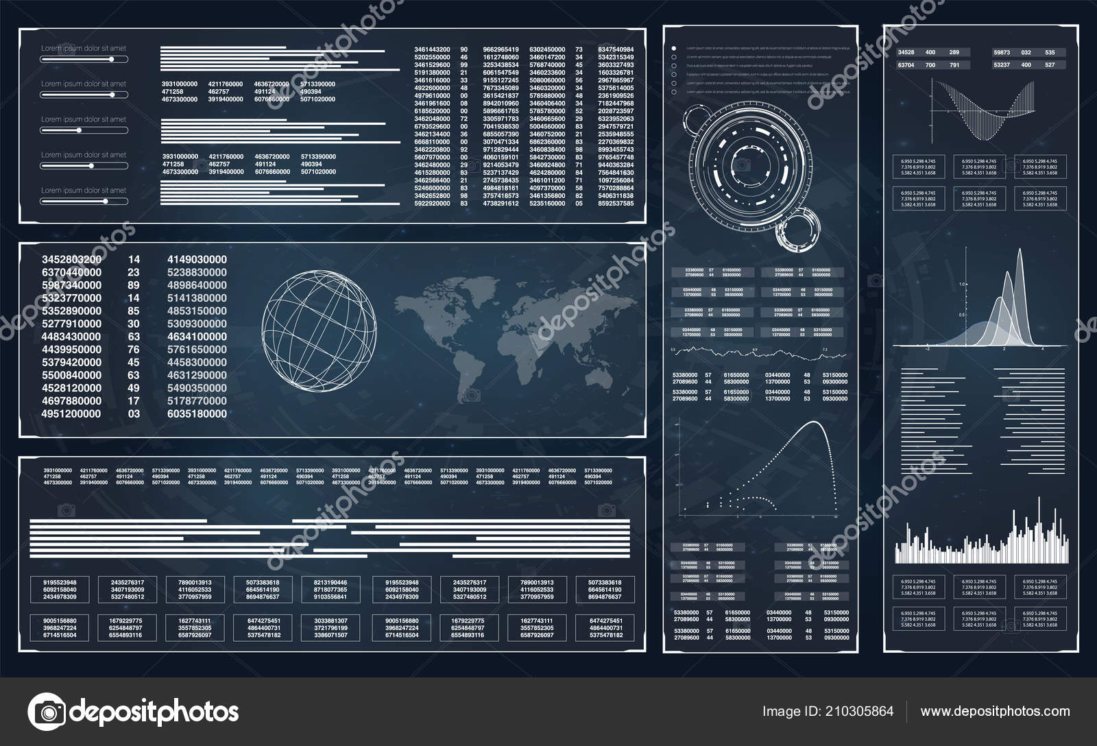 Hud. Infographic. Futuristic hud background. Illustration vector. Hud ...