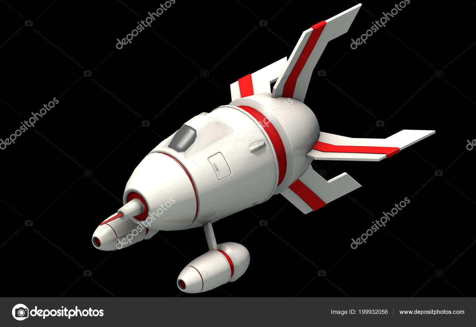 Isometric futuristic sci-fi architecture, fantasy space ship. 3D ...