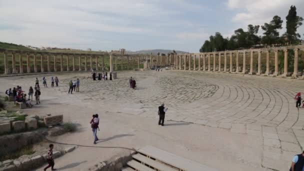 Antique Archaeological Site Classical Heritage Jordan — Stock Video ...