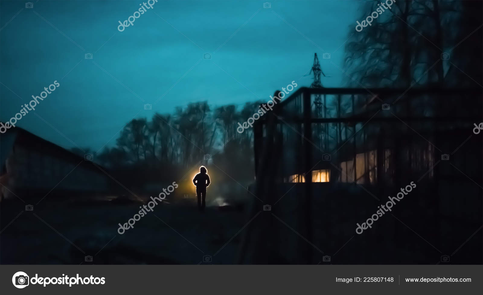 Post Apocalypse Scene Shows Silhouette Survivor Who Stays Alone ...