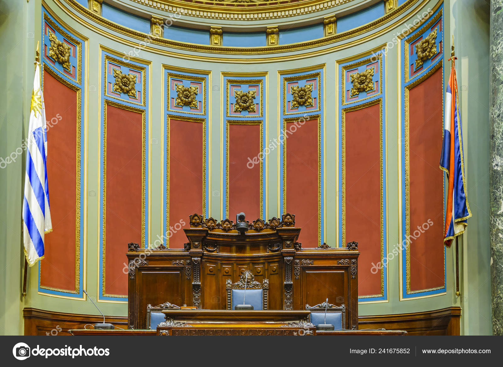 Montevideo Uruguay October 2018 Empty Chamber Senators Legislative ...