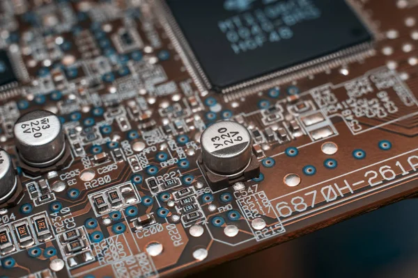 A close-up microchip - Stock Image - Everypixel