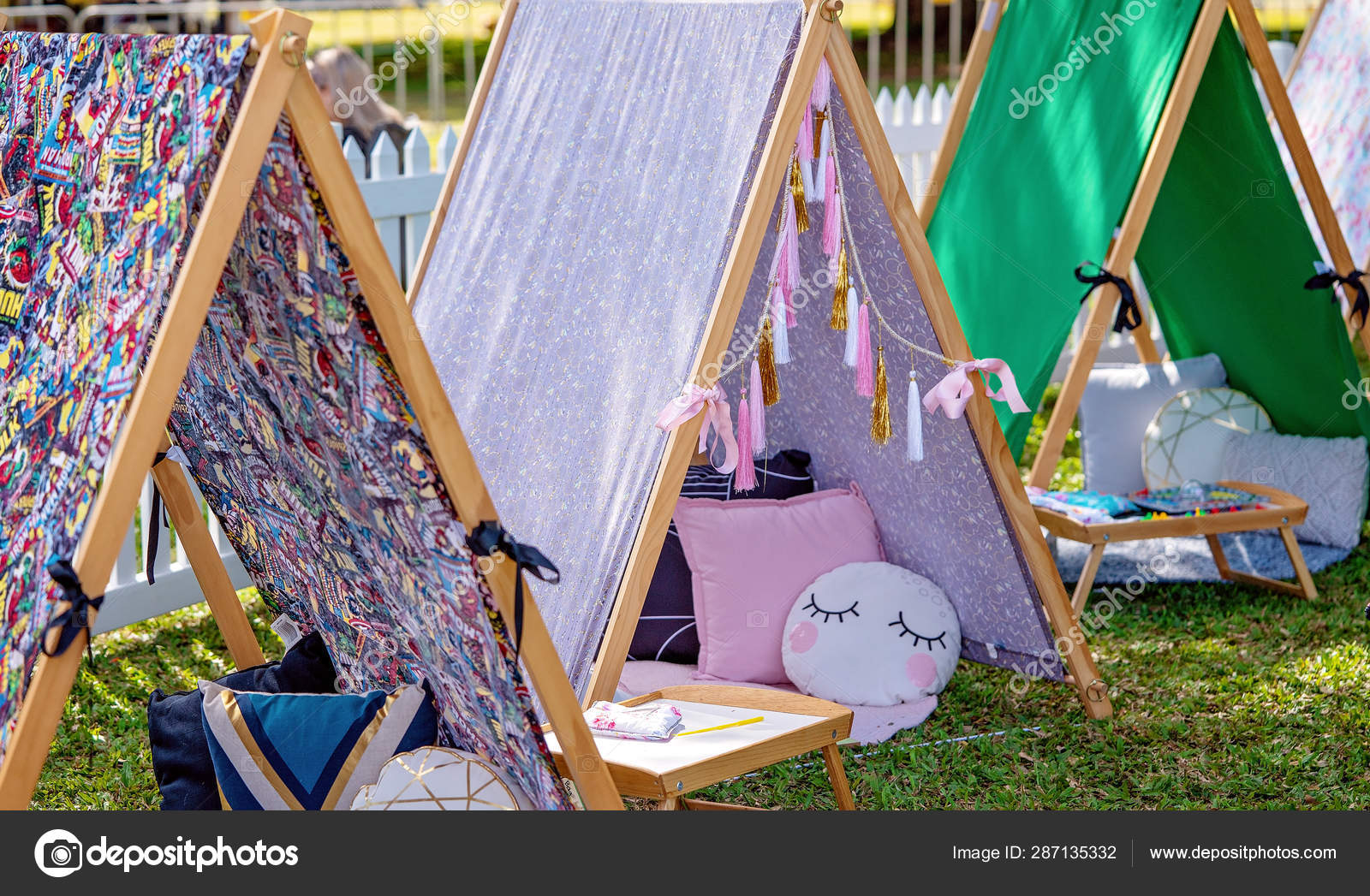 Fun Kids Teepee Tents For Hire Parties And Sleepovers — Stock Editorial ... Fun Kids Teepee Tents For Hire Parties And Sleepovers — Stock Editorial ...