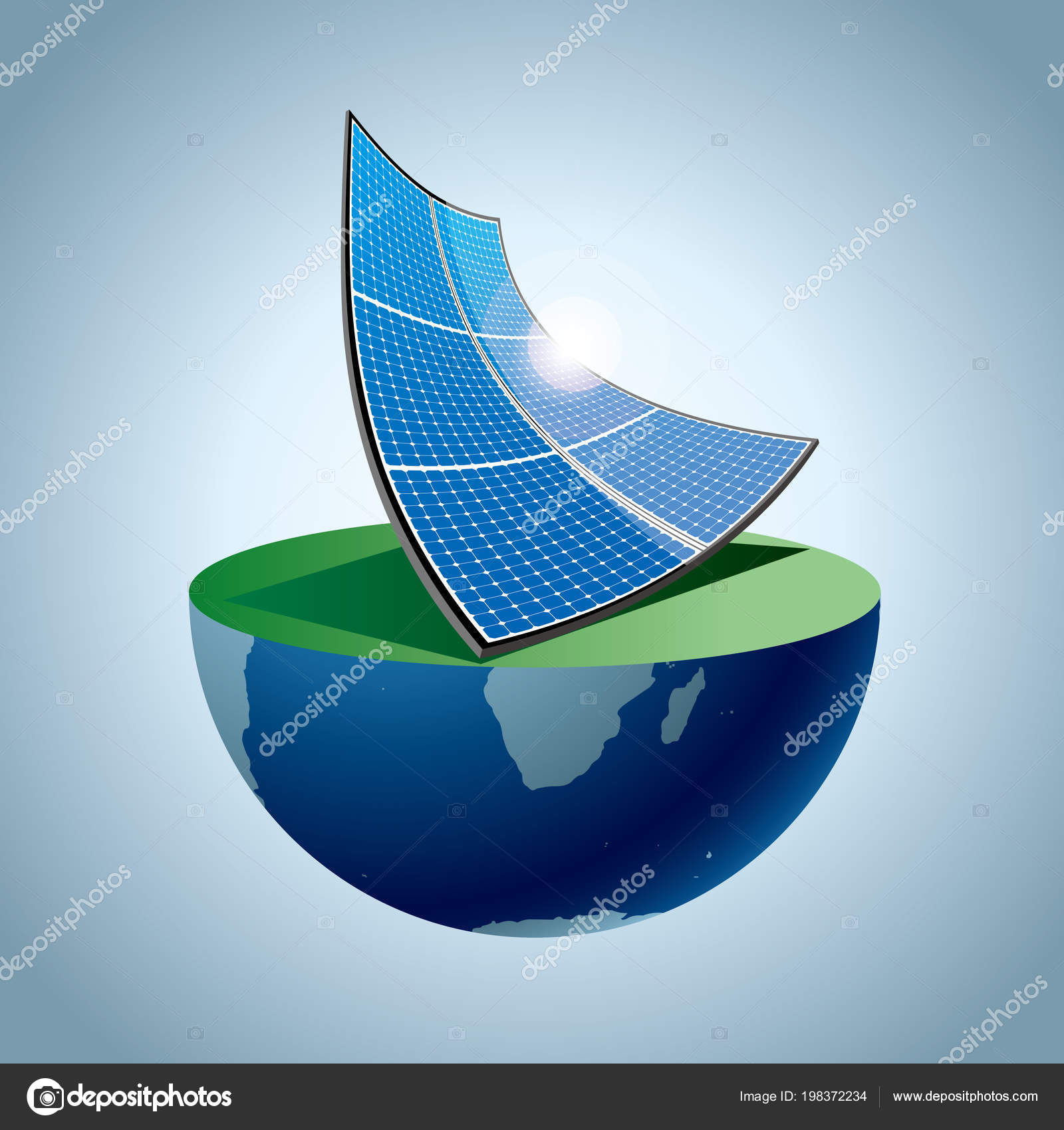 New Energy Concept Design Earth — Stock Vector © fandijki #198372234
