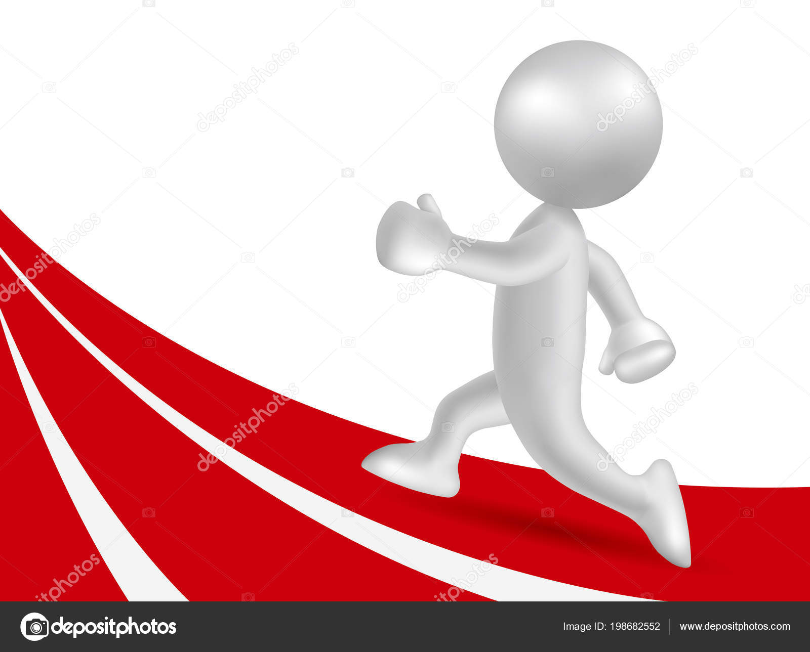 Vector Drawn Running Man Symbol Image Uses Grid Gradient Stock Vector ...