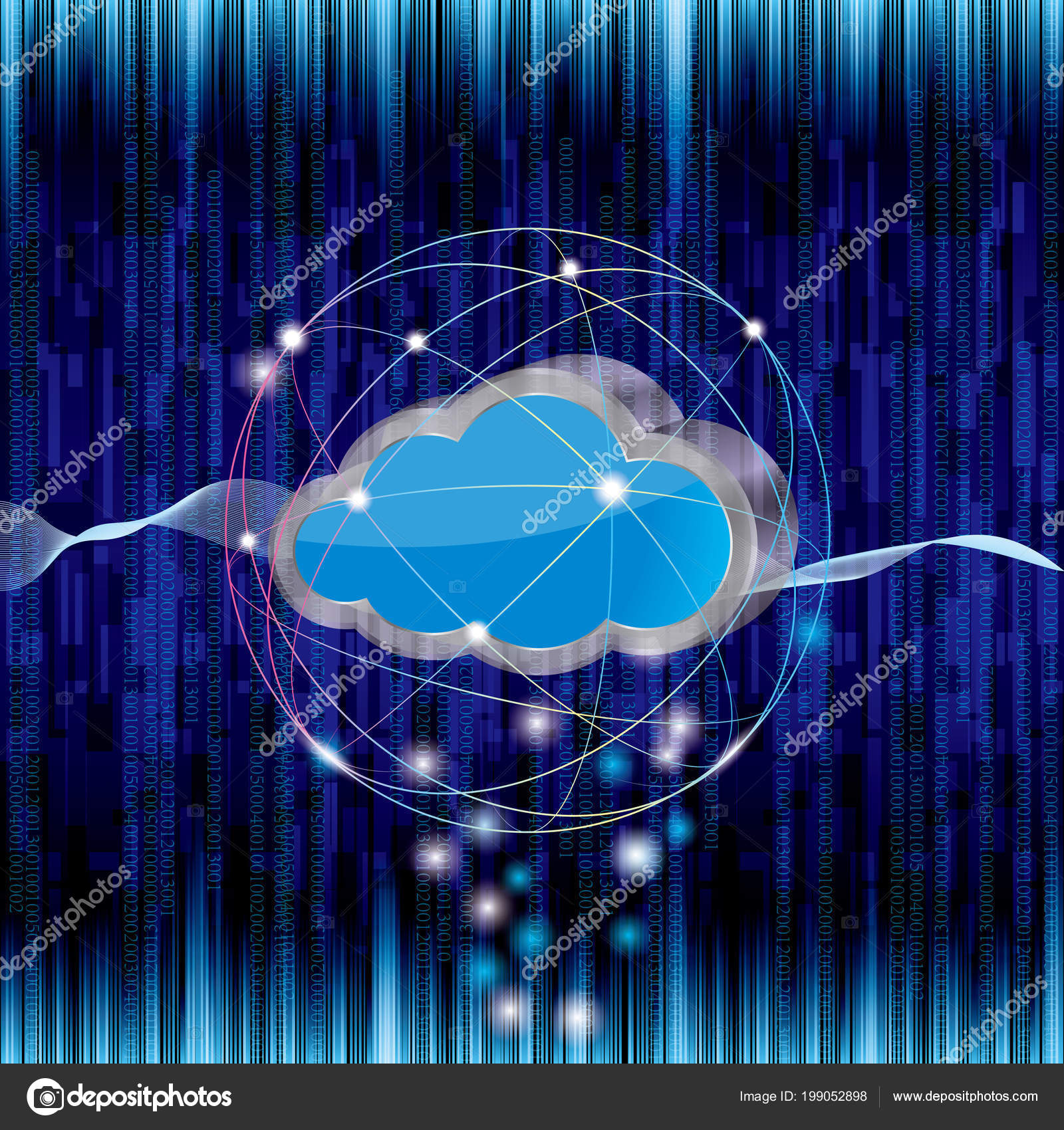 Cloud Computing Networking Design Concept Data Sharing Concept Design ...