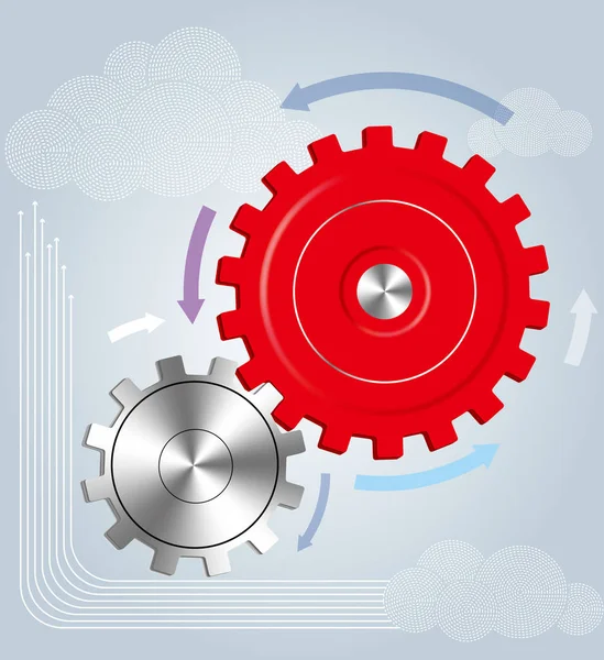 Vector Drawn Gears Using Mesh Gradients Stock Vector Image by ©fandijki ...