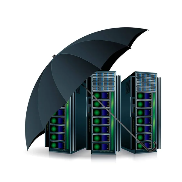 Vector Mapping Supercomputers Isolated White Background Stock Vector by ...