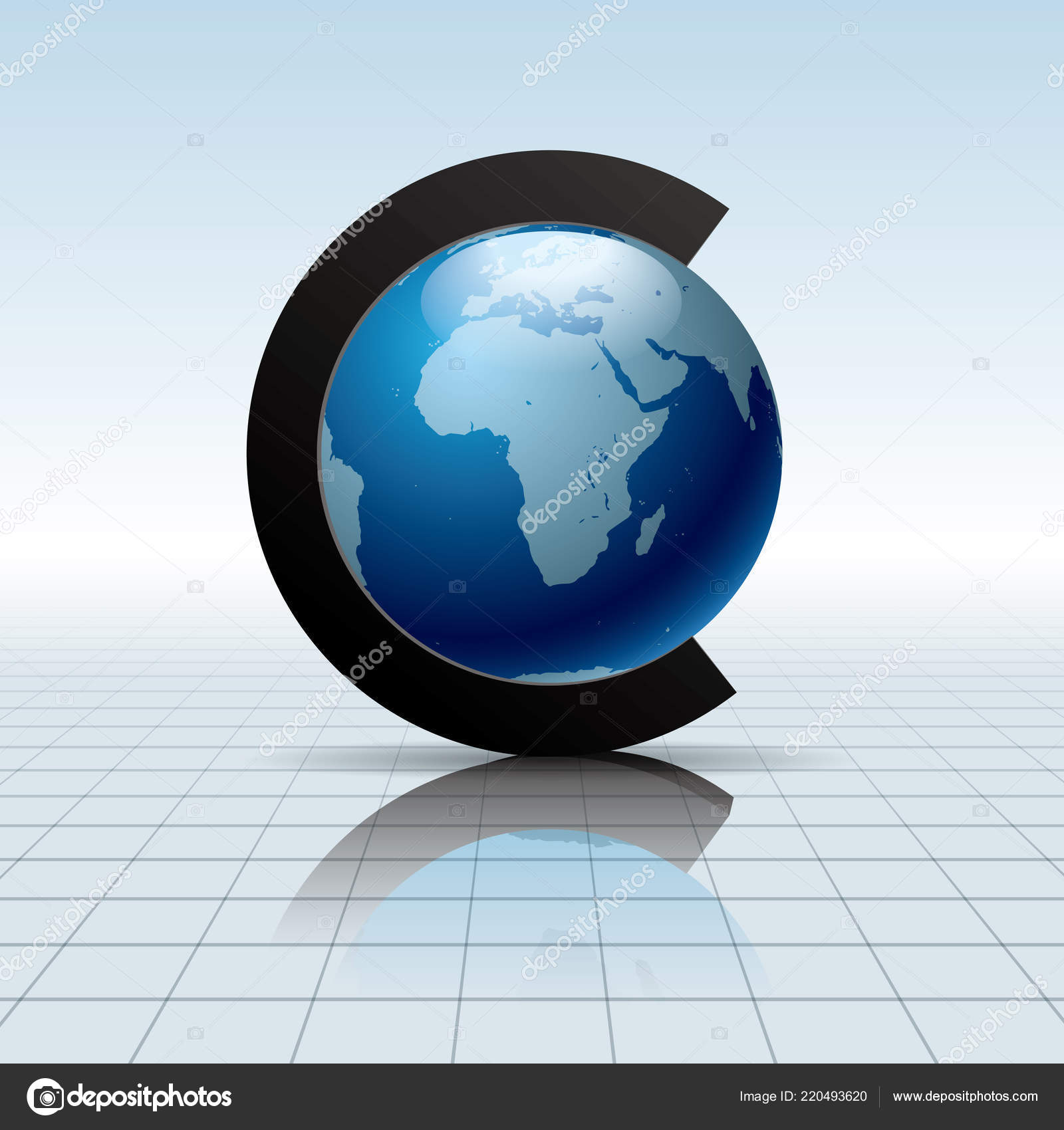 Chemical Molecular Design Background Blue Gradient Stock Vector by ...