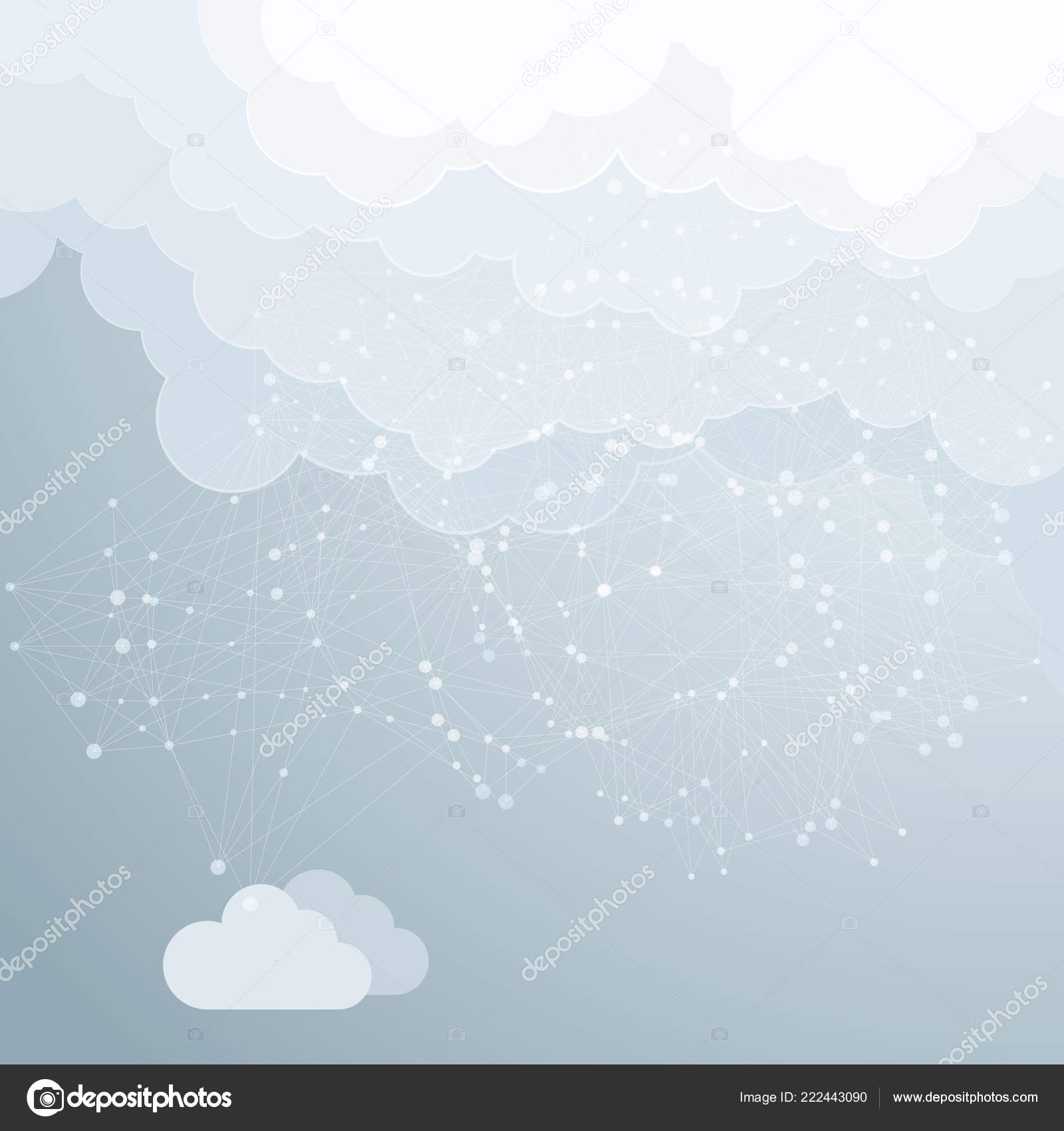 Cloud Computing Concept Design Background Gray Stock Vector Image by ©fandijki #222443090