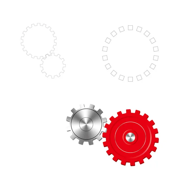 Vector Drawn Gears Using Mesh Gradients Stock Vector Image by ©fandijki ...