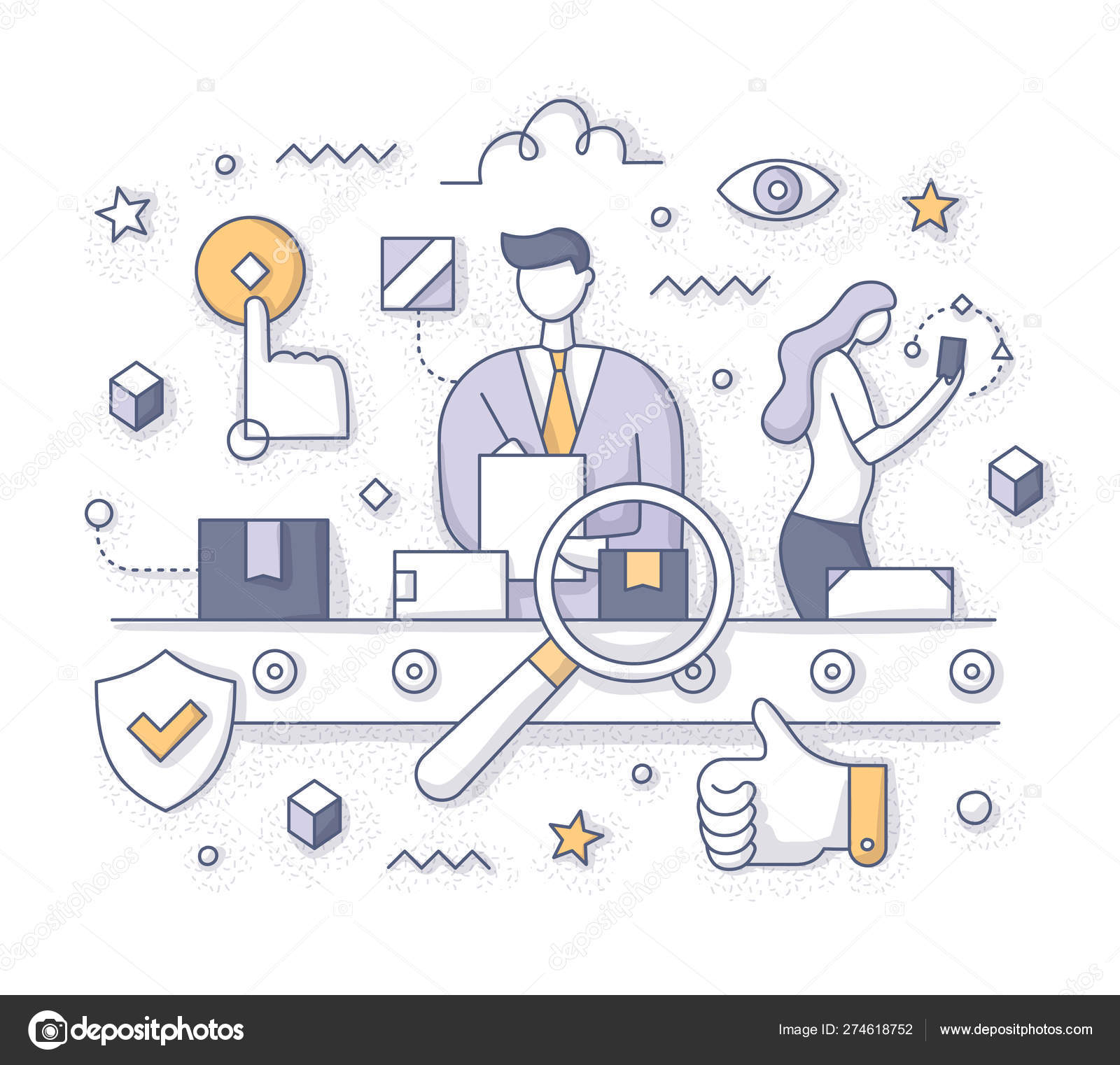 Quality Control Concept Stock Vector Image by ©koctia #274618752
