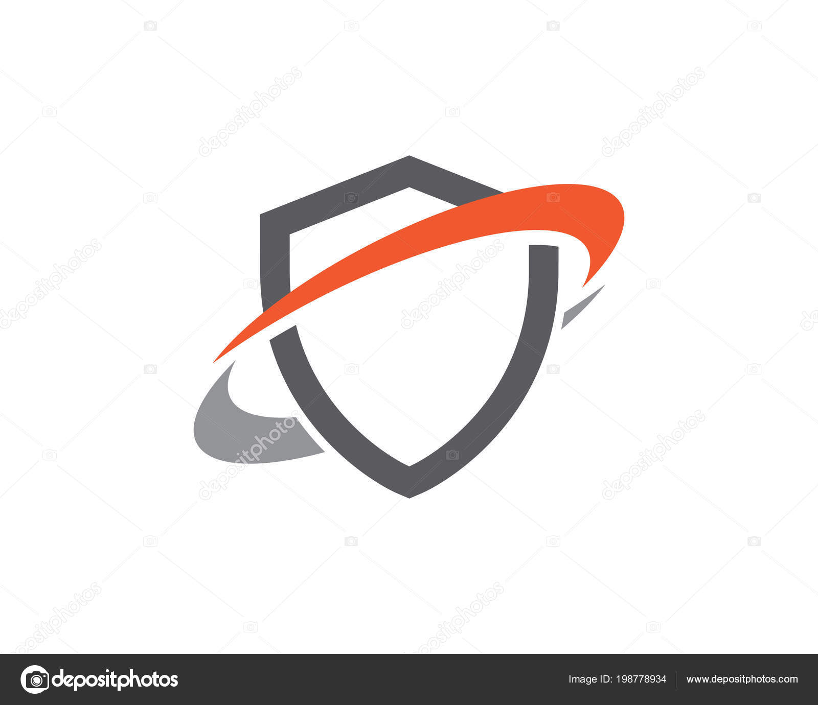 Shield Symbol Logo Template Vector Illustration Design Stock Vector ...