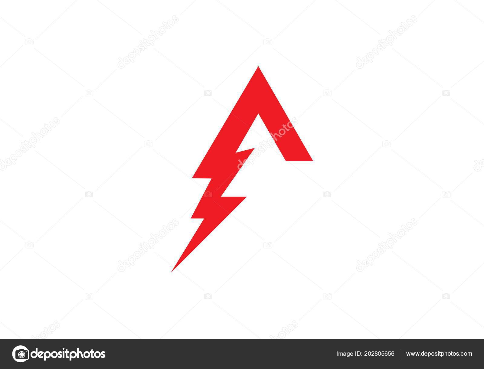 Letter Lightning Logo Template Vector Icon Illustration Design Stock ...