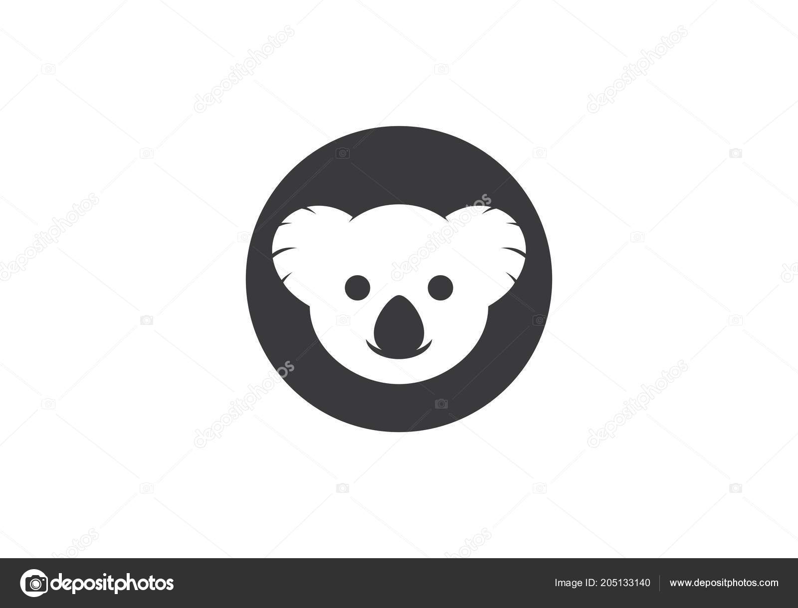 Koala Logo Ilustration Vector Template Stock Vector by ©elaelo 205133140