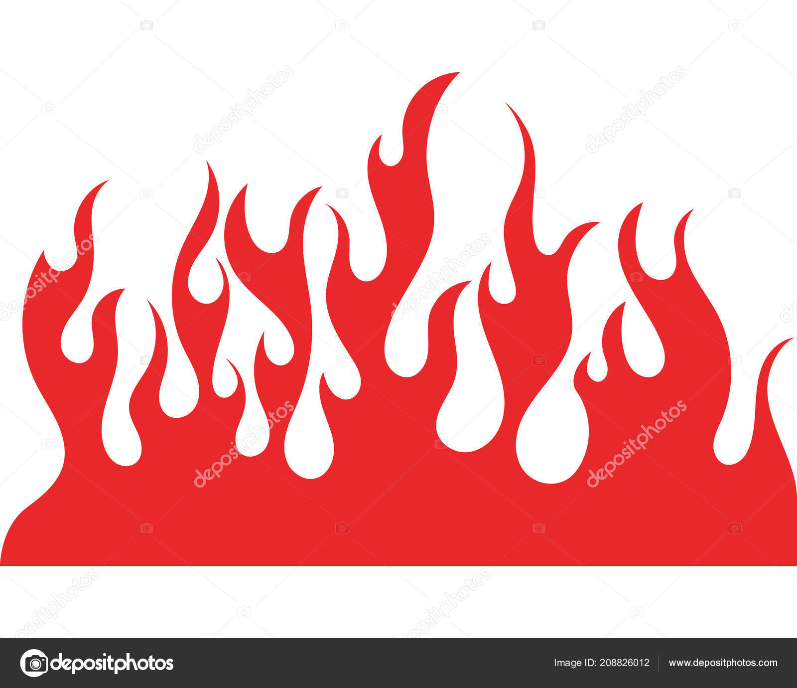 Fire Flame Vector Illustration Design Template Stock Vector by ©elaelo ...