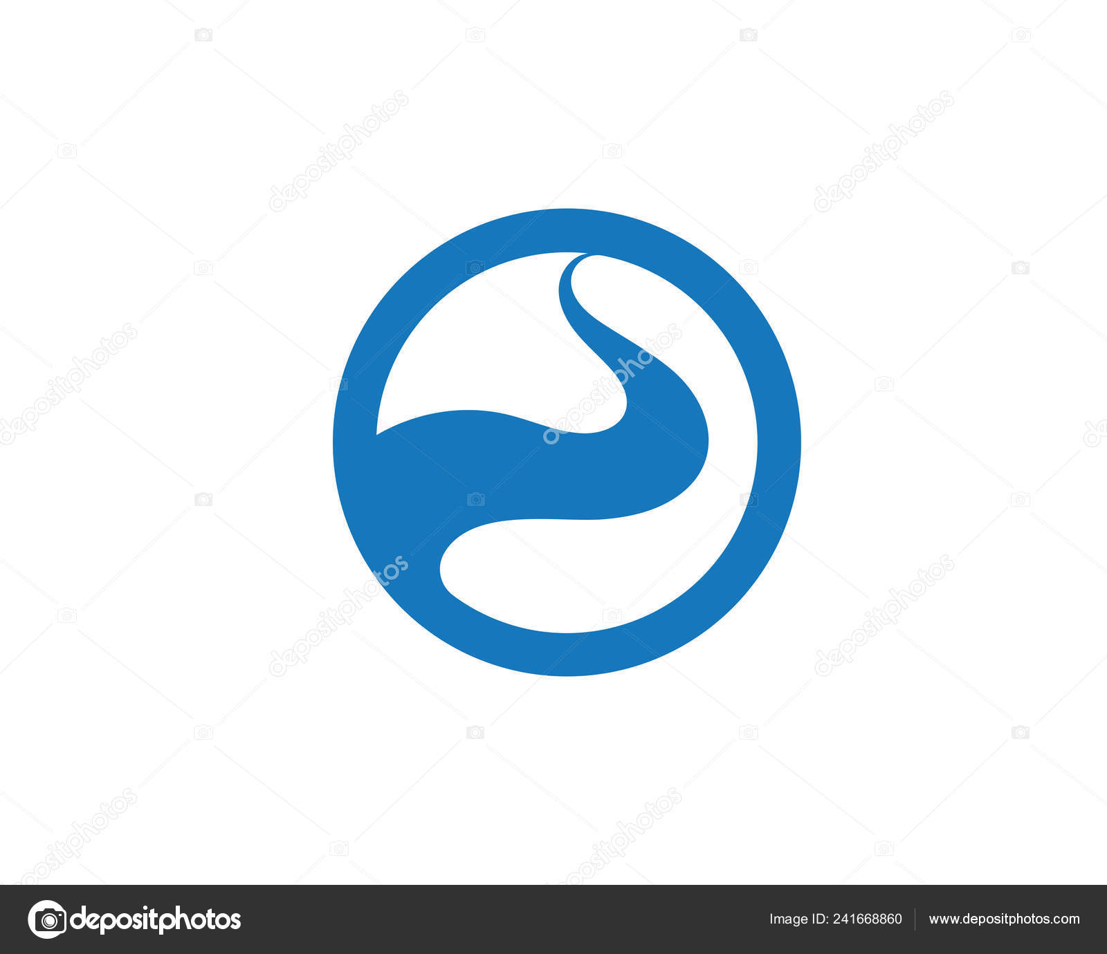 Diseño Ilustración Icono Vector Río Vector de stock #241668860 de ©elaelo