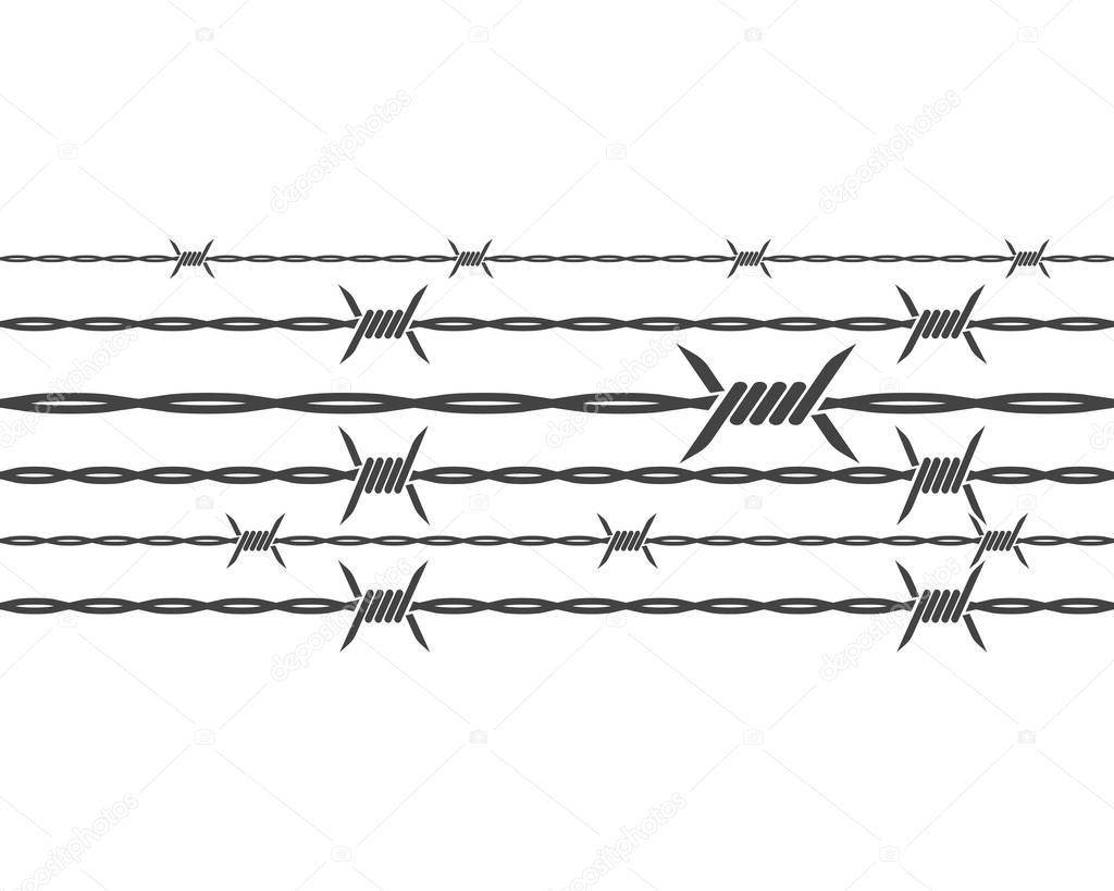 diseño de ilustración de vector de alambre de púas 2023