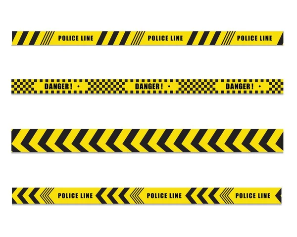 Warning Line Police Vector Design Ilustration Template Stock Vector ...