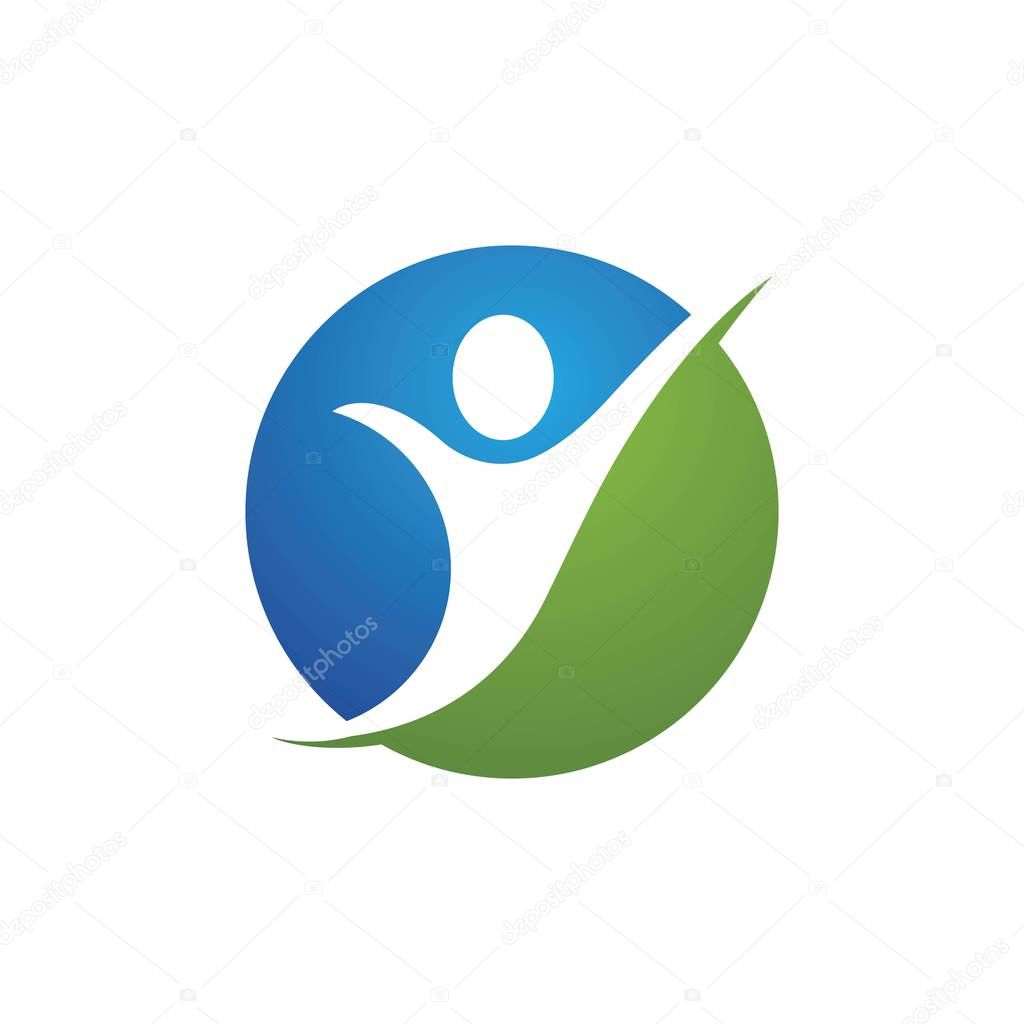 İnsan karakteri logo işareti ©elaelo 286794782'e ait Stok Vektör