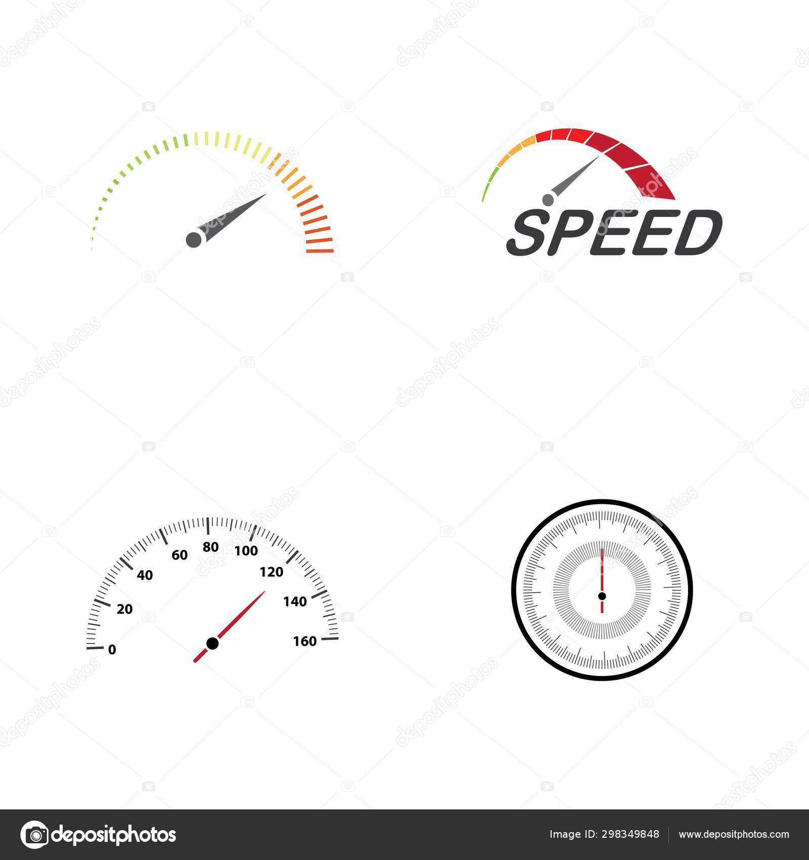 Illustration vectorielle du compteur de vitesse Vecteur par ©elaelo ...