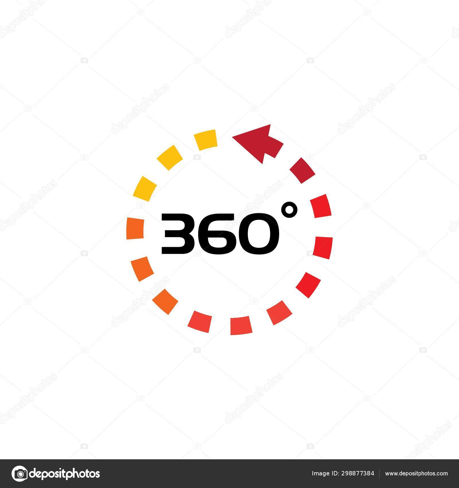 360 grados Ver iconos vectoriales relacionados Vector de stock por ...