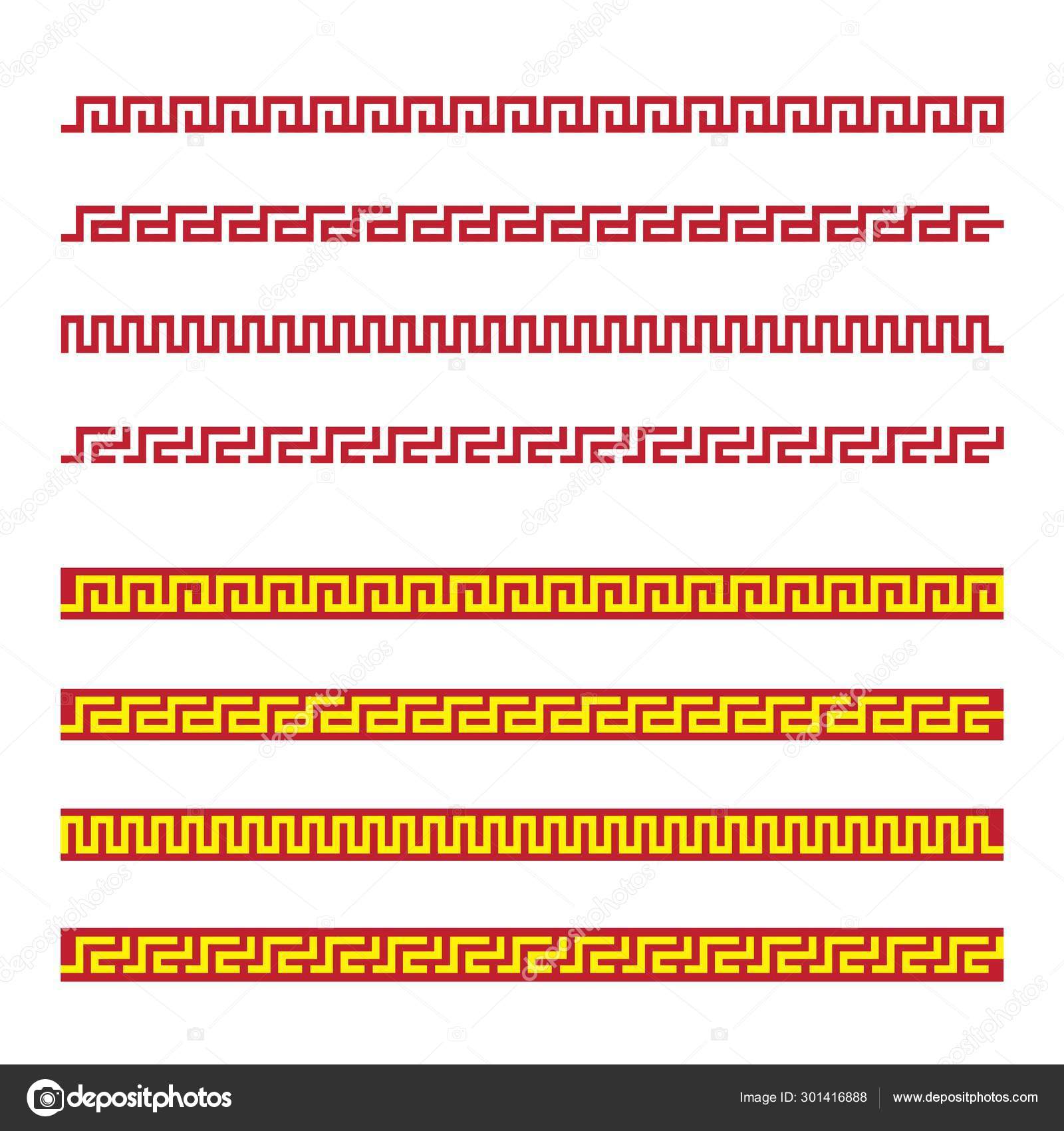 Chinese border Vector illustration Stock Vector Image by ©elaelo #301416888