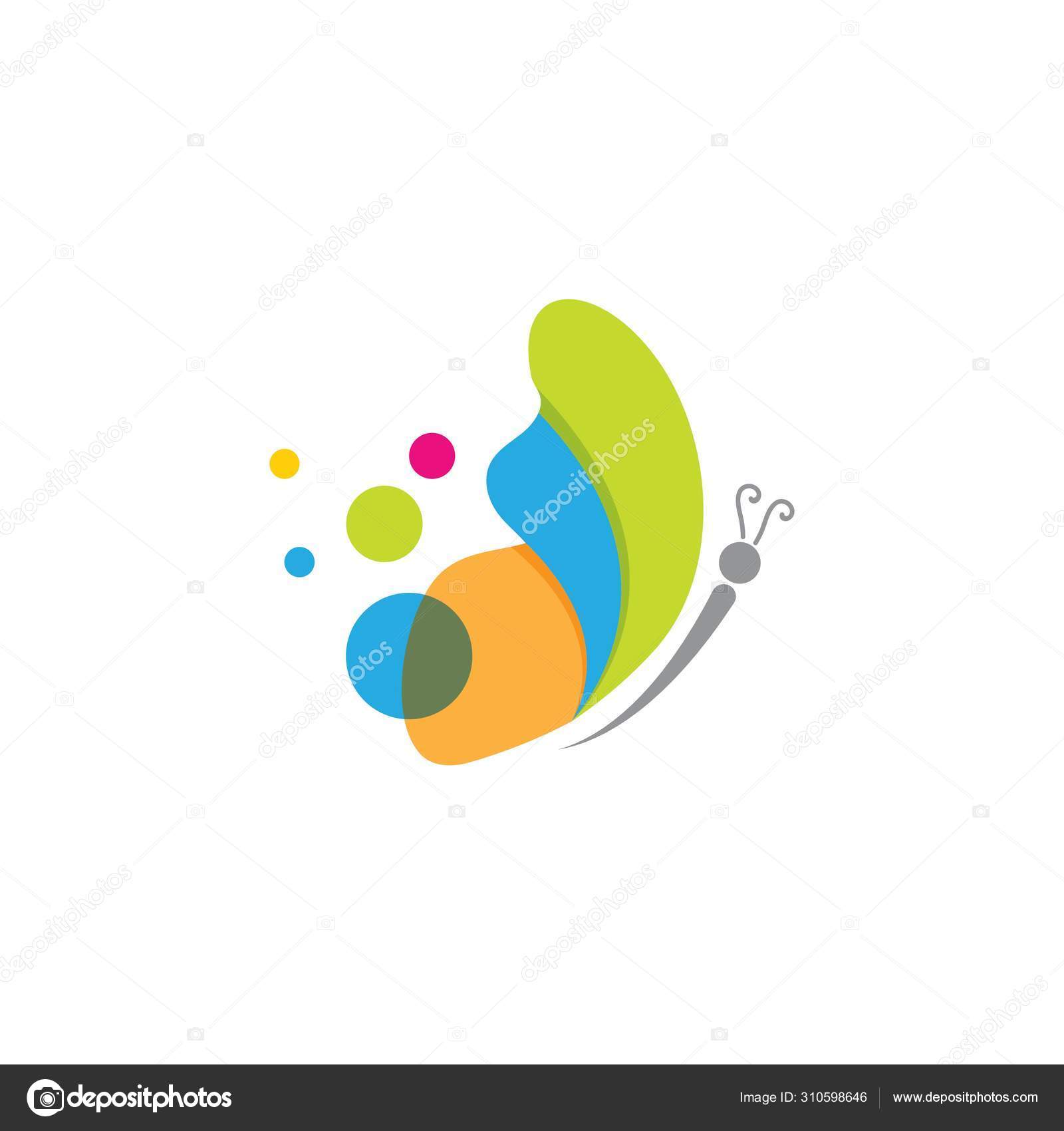 Belleza Mariposa icono de diseño Vector de stock por ©elaelo 310598646