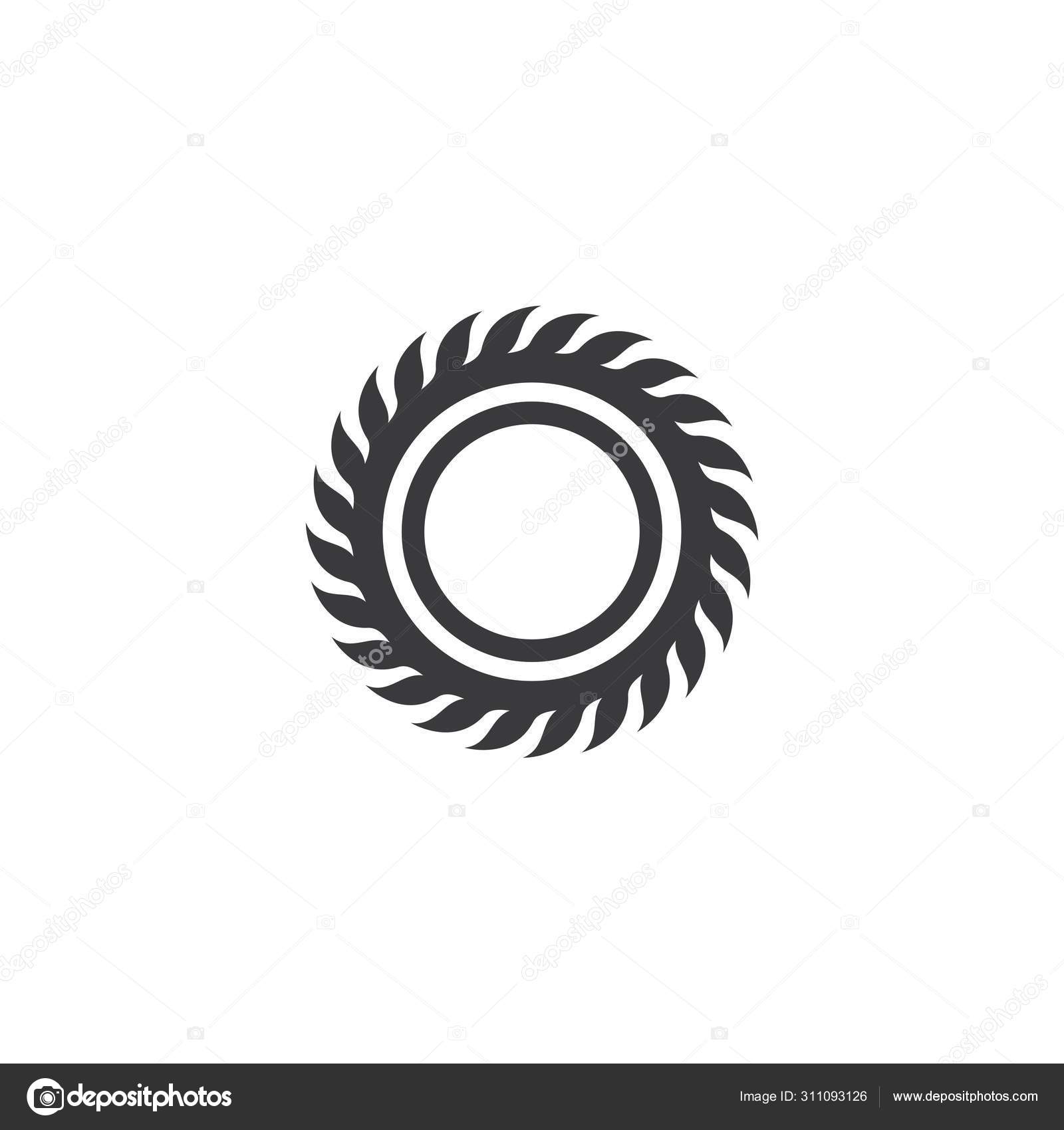 Icono de ilustración de vector de sierra industrial Vector de stock por ...