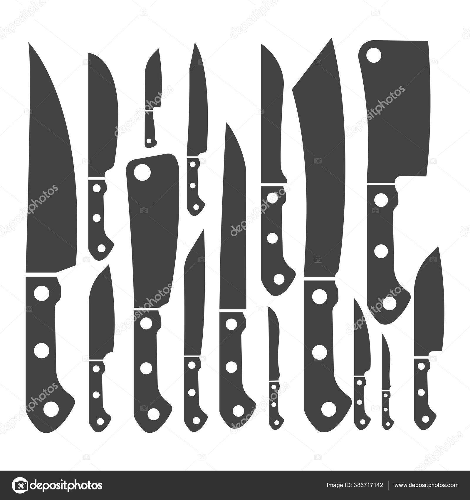 Icono Del Cuchillo Plantilla Vector Ilustración Diseño Vector de stock ...