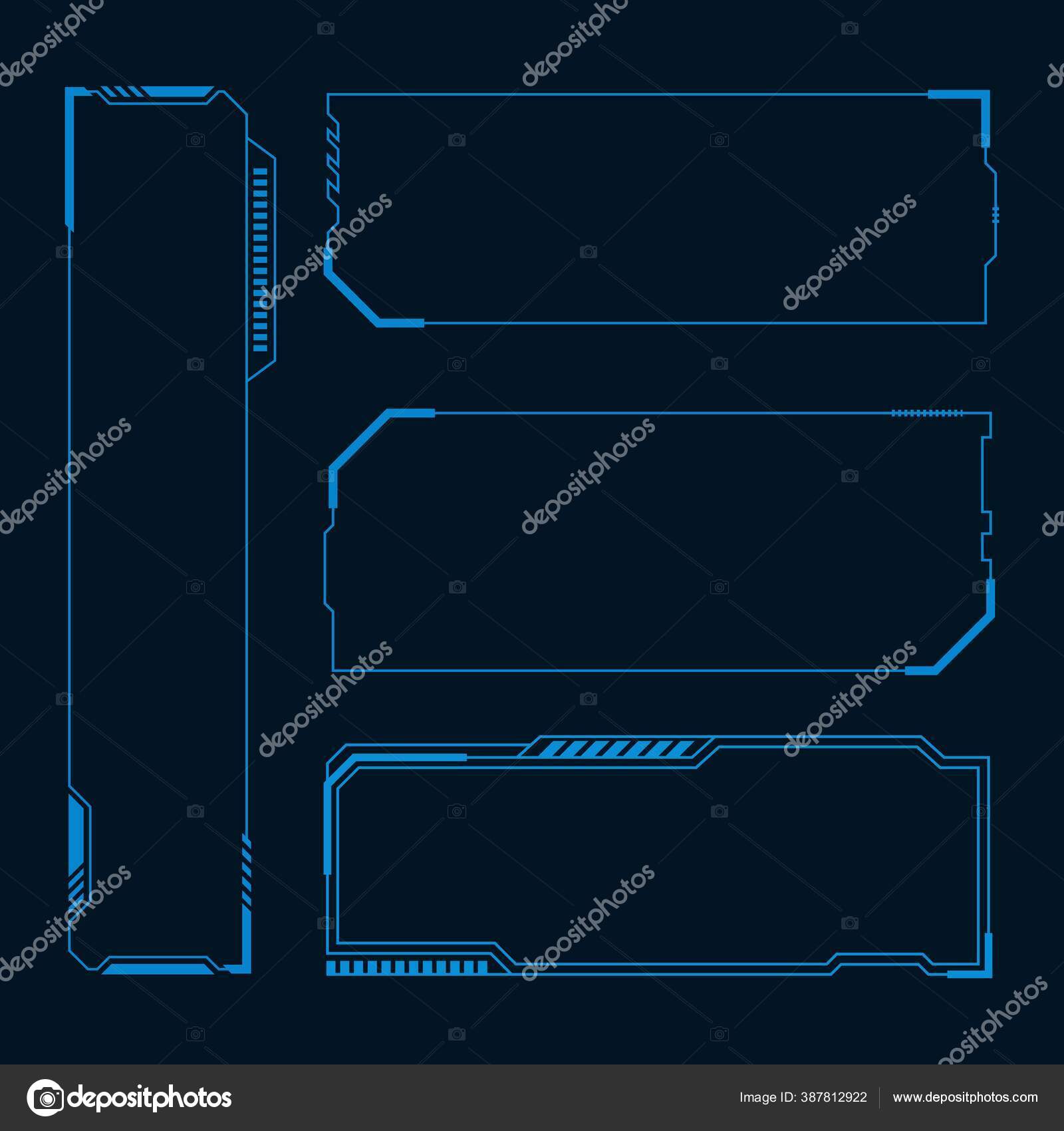 Futuristic User Interface Illustration Design Template Stock Vector by ...