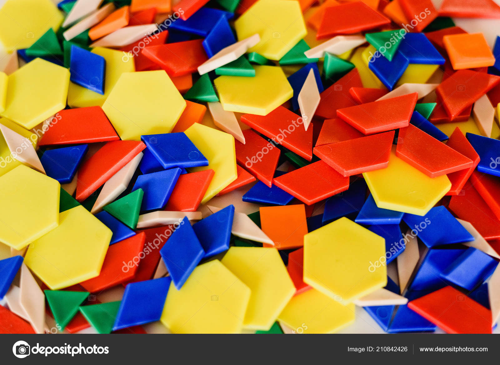 Geometry Mathematics Materials Montessori Classroom Stock Photo by ...