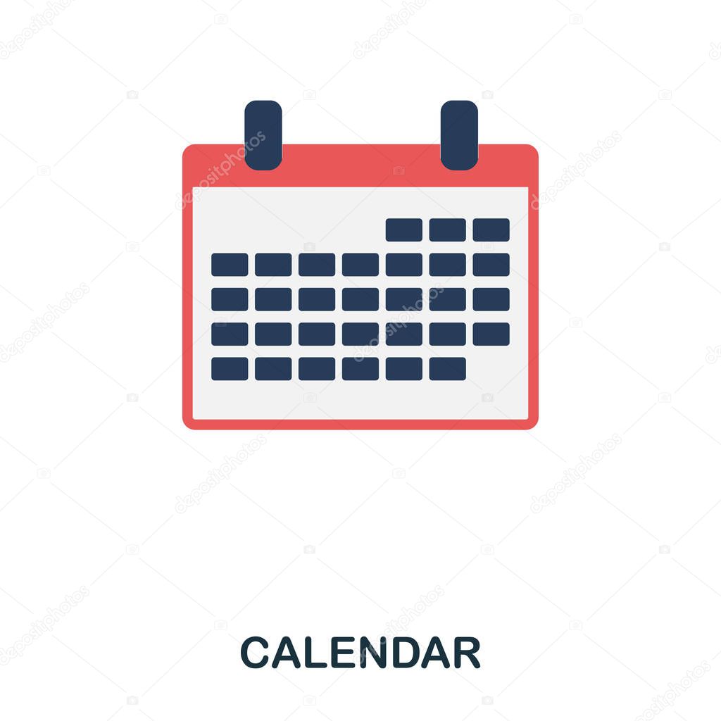 Icono plano del calendario. Diseño de icono plano de estilo premium ... Icono plano del calendario. Diseño de icono plano de estilo premium ...