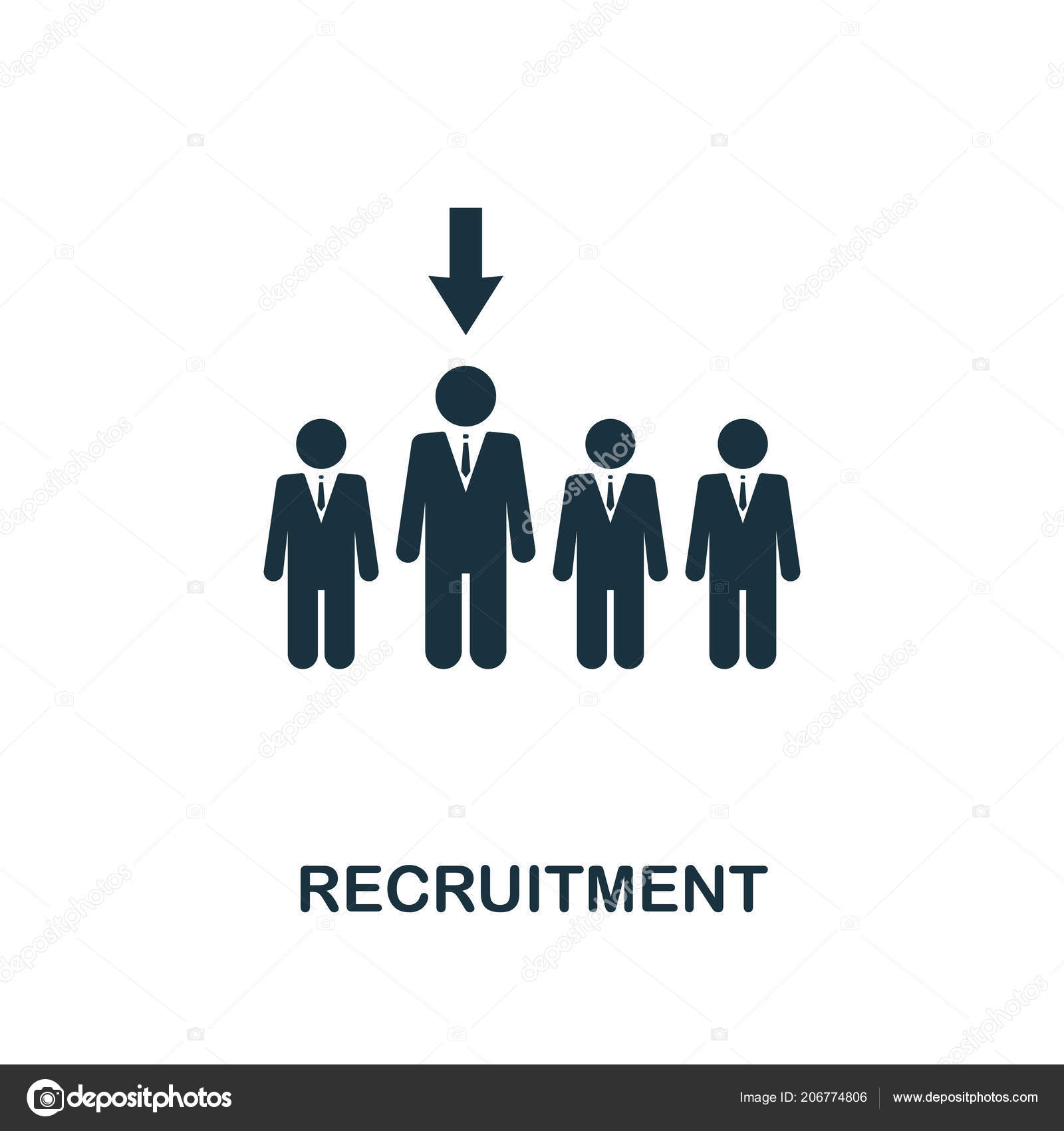Recruitment Creative Icon Simple Element Illustration Recruitment ...