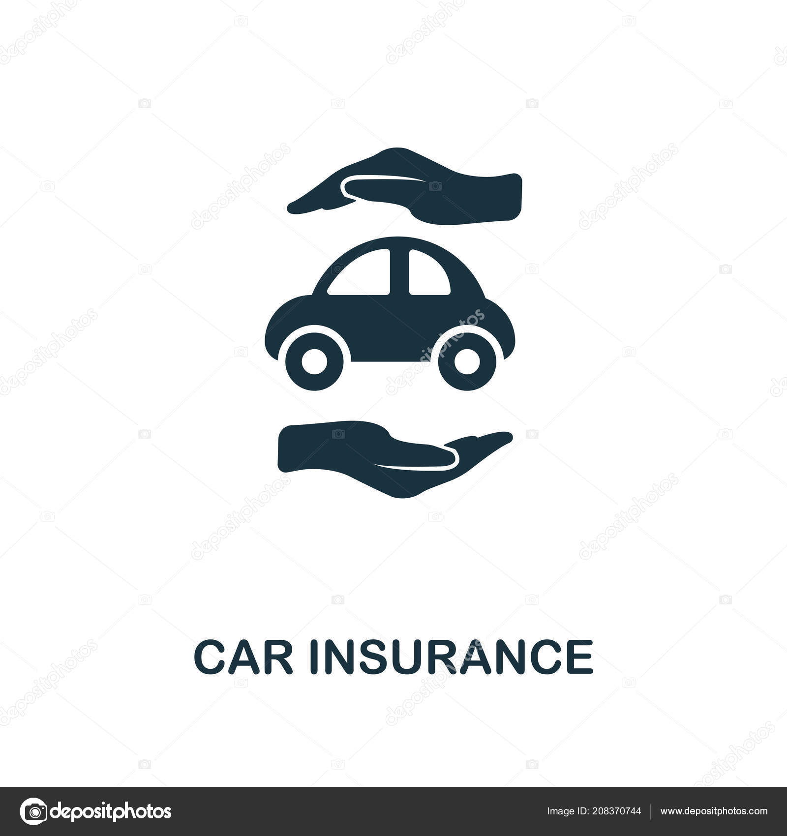 Car Insurance icon. Line style icon design from insurance icon ...