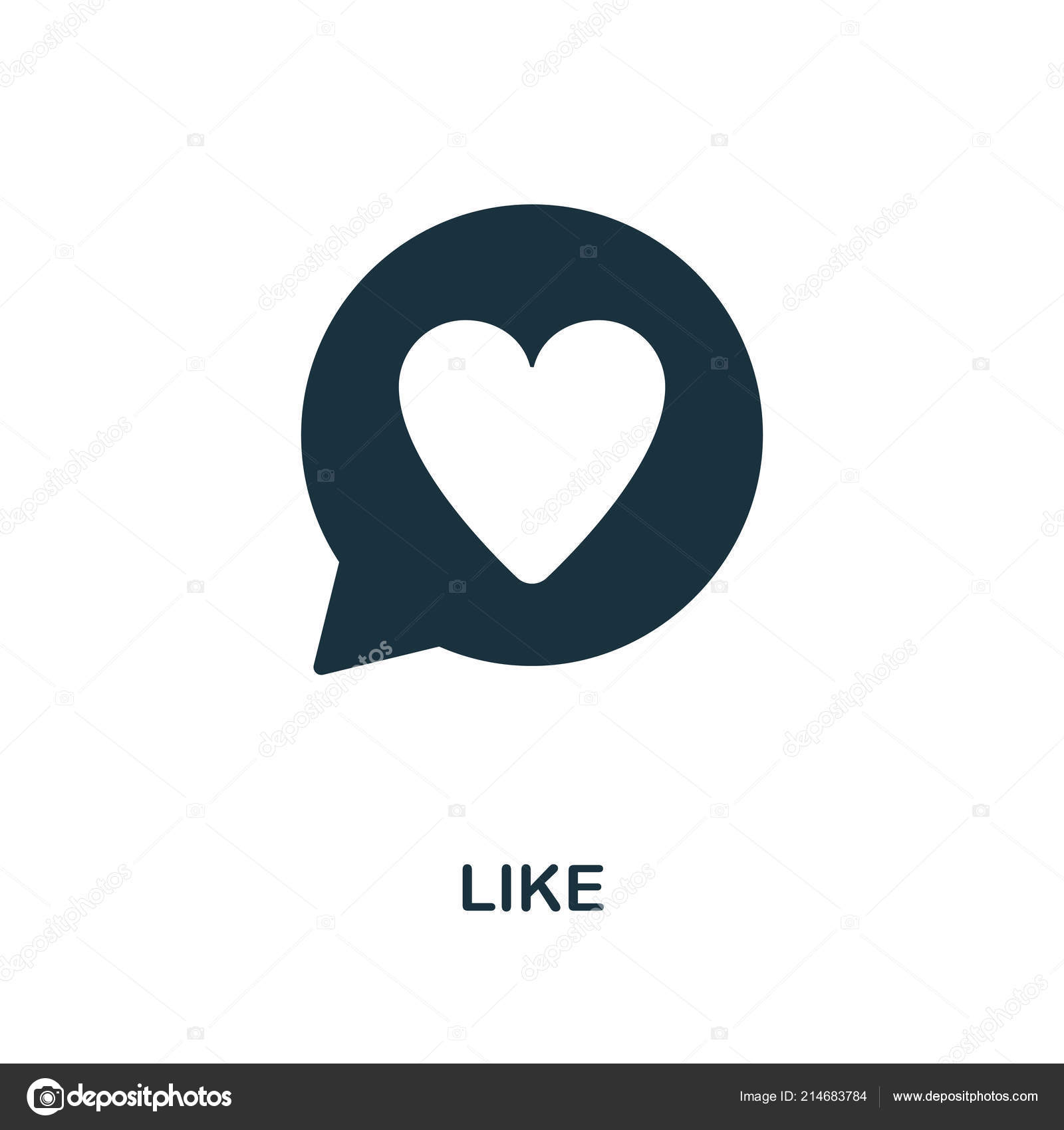 Like icon. Monochrome style design from smm icon collection. UI. Pixel ... Like icon. Monochrome style design from smm icon collection. UI. Pixel ...