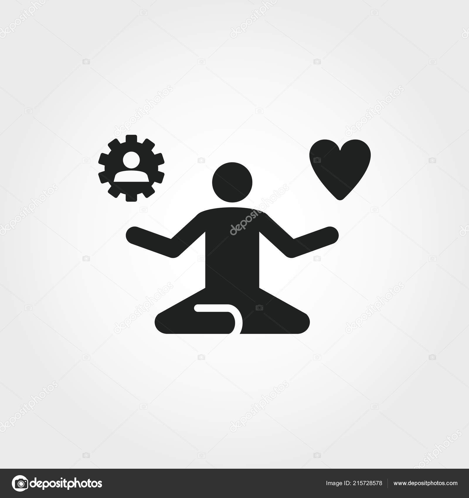 Stress Management icon. Monochrome element illustration. Stress ... Stress Management icon. Monochrome element illustration. Stress ...