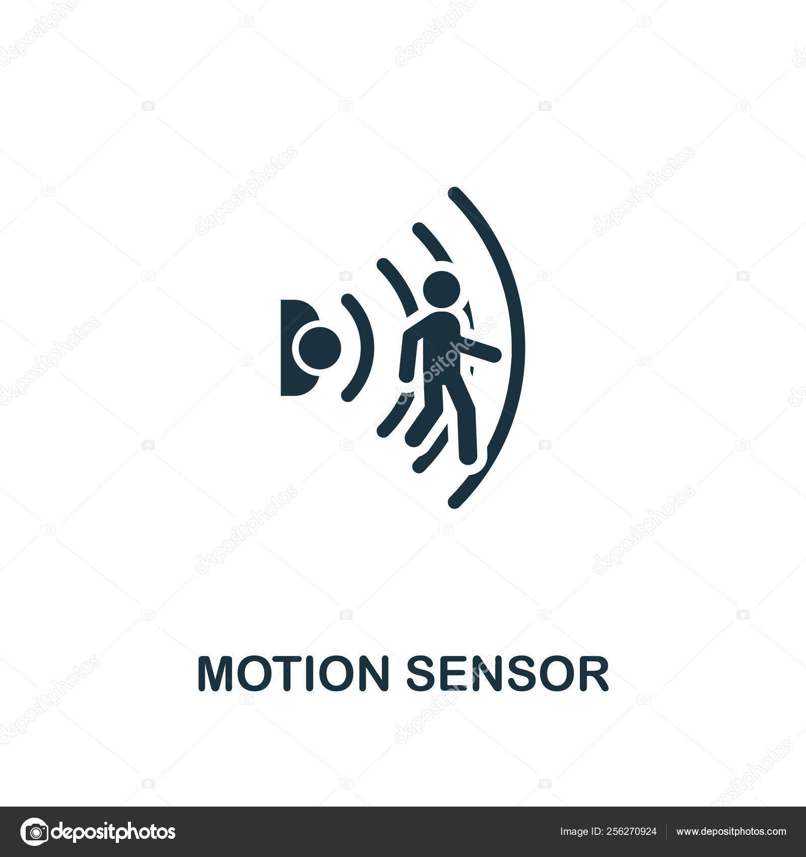 Icono del sensor de movimiento. Diseño de elementos creativos de la ...