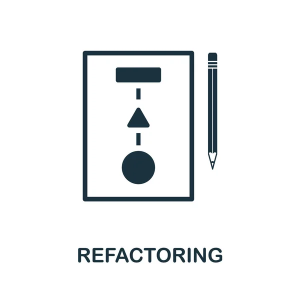 Refactoring vector icono símbolo. Signo creativo de la colección de ...