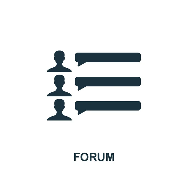 Forum icon. Creative element design from content icons collection ...