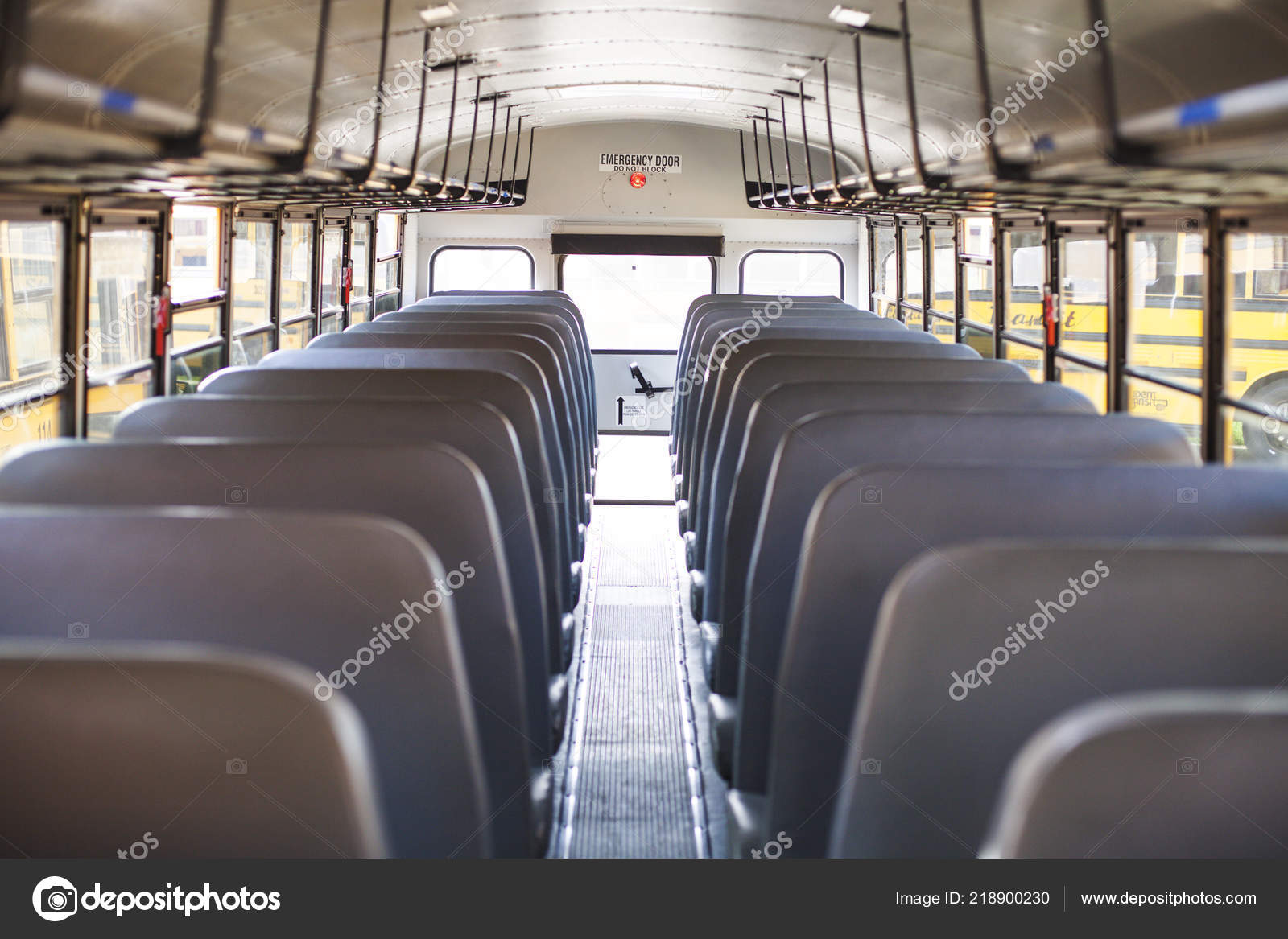 Inside school bus — Stock Photo © Legendaphotos #218900230