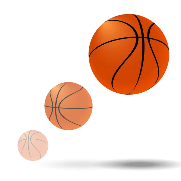 Bouncing basketball — Stock Vector © Coline #16868379