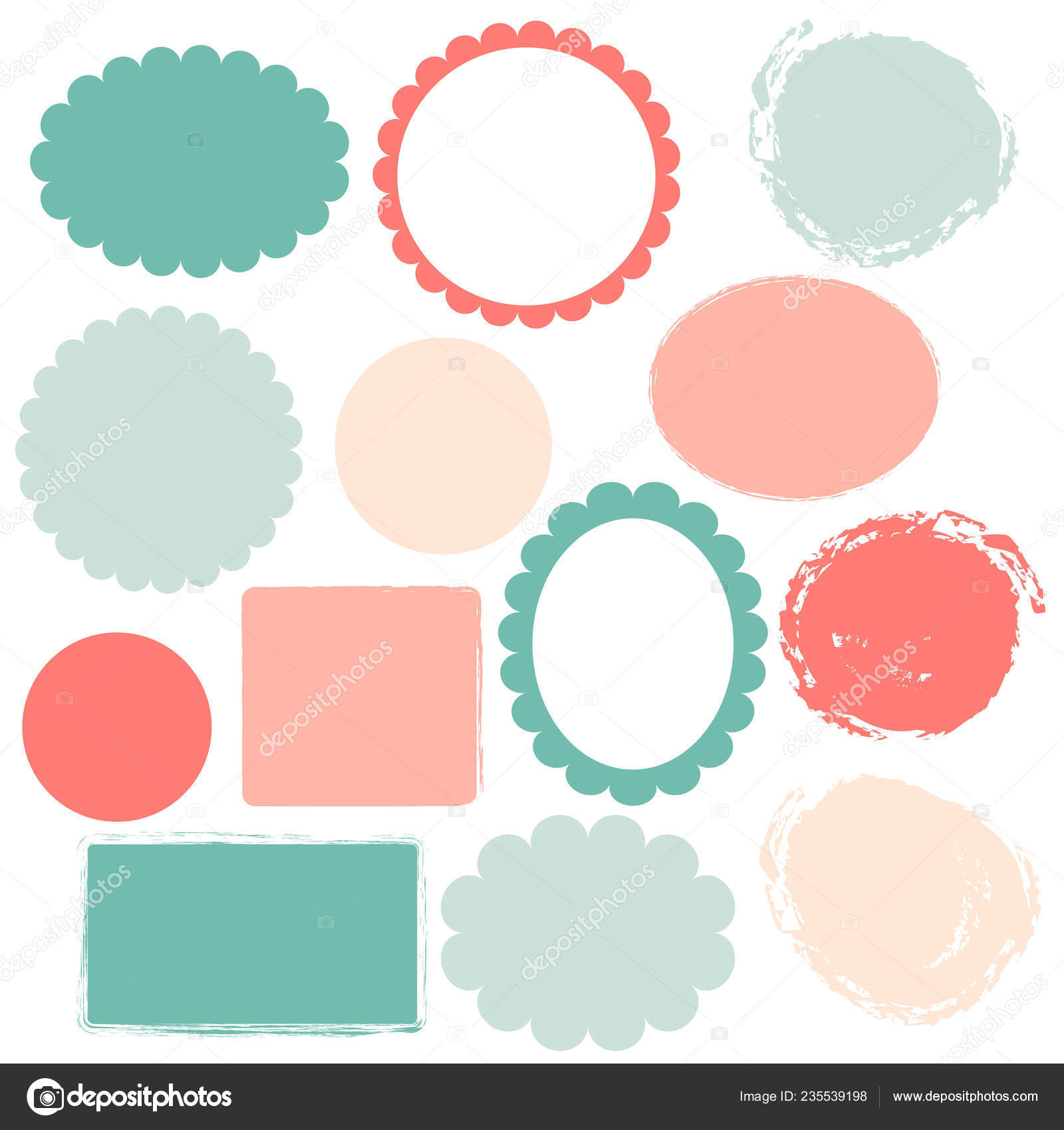 Hand drawn doodle labels Stock Vector Image by ©lenanikolaeva #235539198