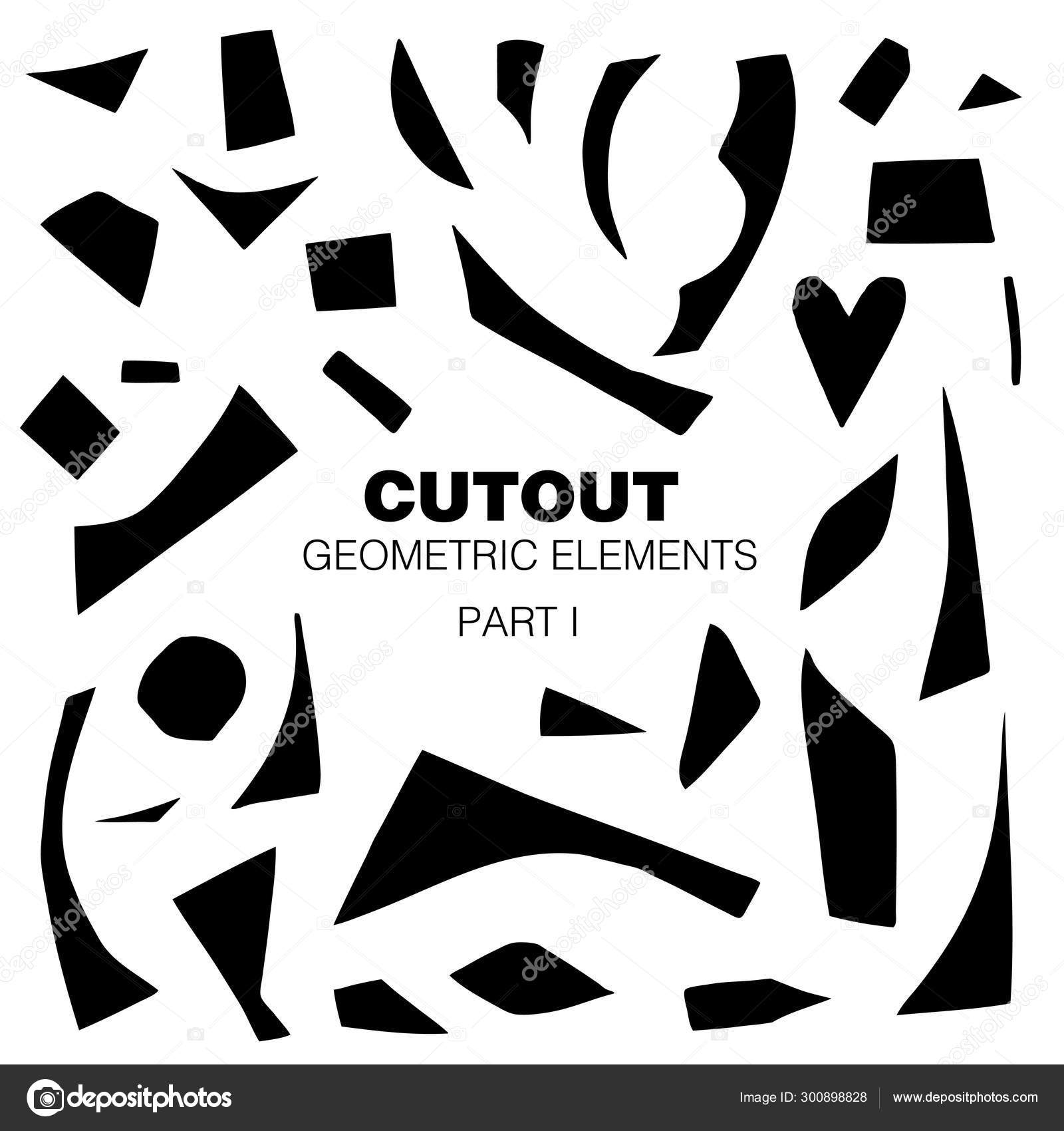 Cutout shapes set Stock Vector by ©lenanikolaeva 300898828