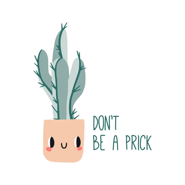 Don't be a prick: cartoon cacti set Stock Vector Image by ...