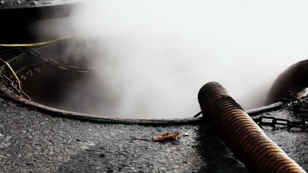Manhole Gully Construction Site — Stock Video © morocaric #200198990