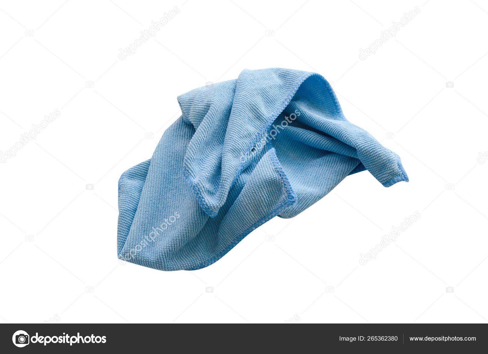 Blue microfiber cloth Stock Photo by ©aoo8449 265362380