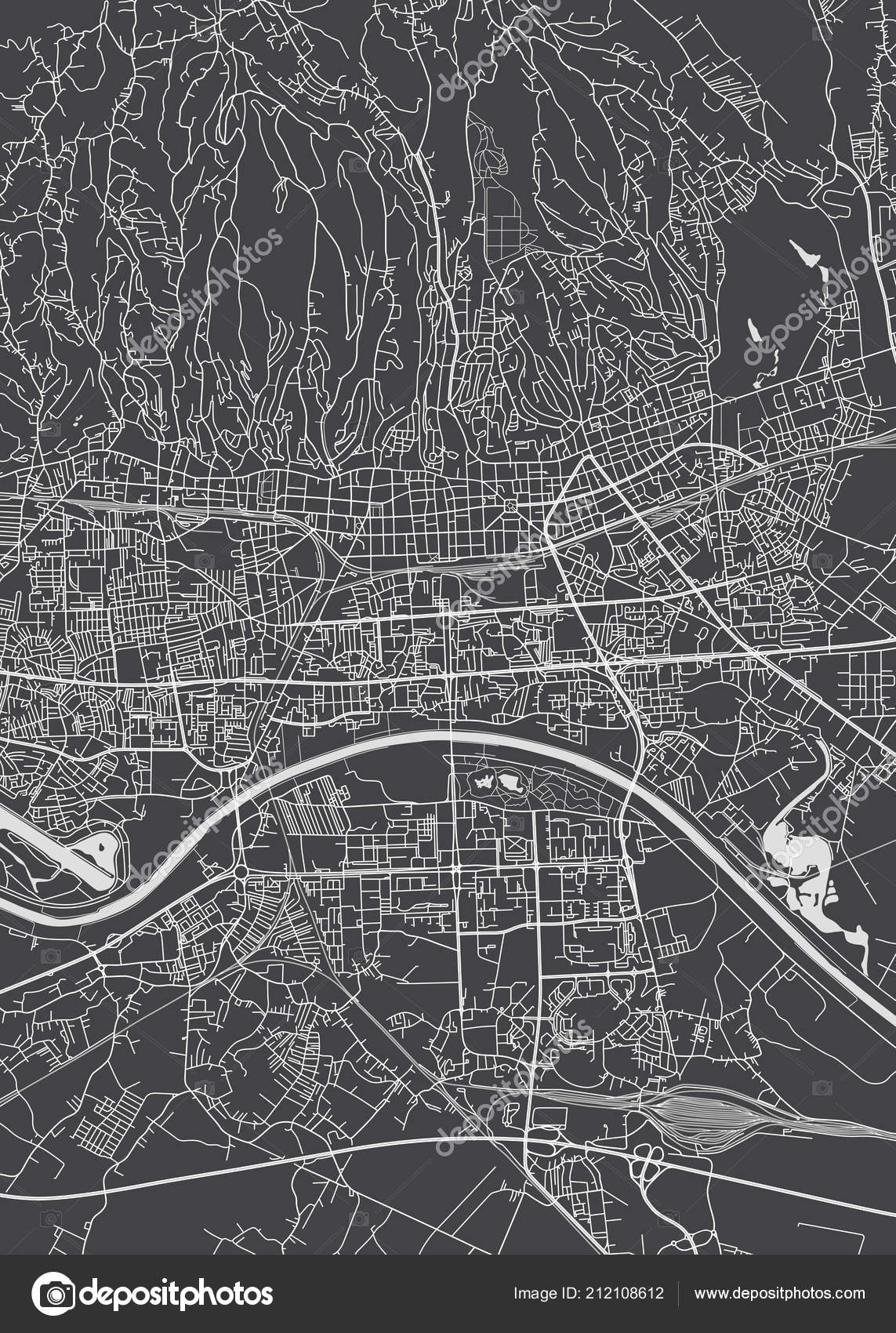 Zagreb City Plan Detailed Vector Map Stock Vector Image by ©Max_776 ...